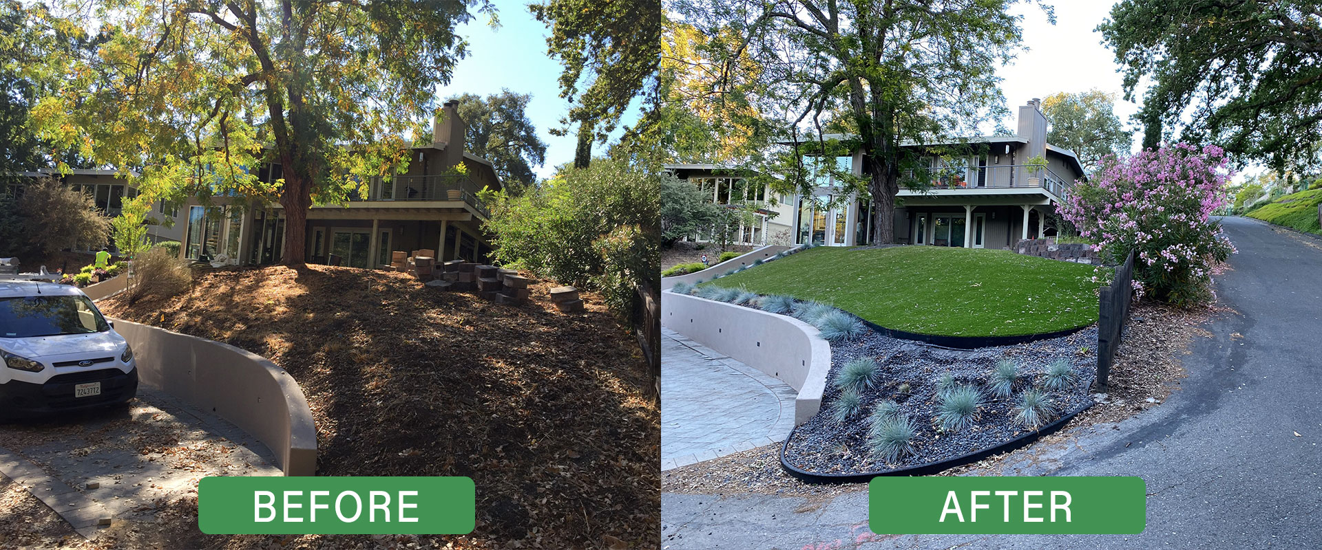 Before & After Construction - New Earth Landscaping