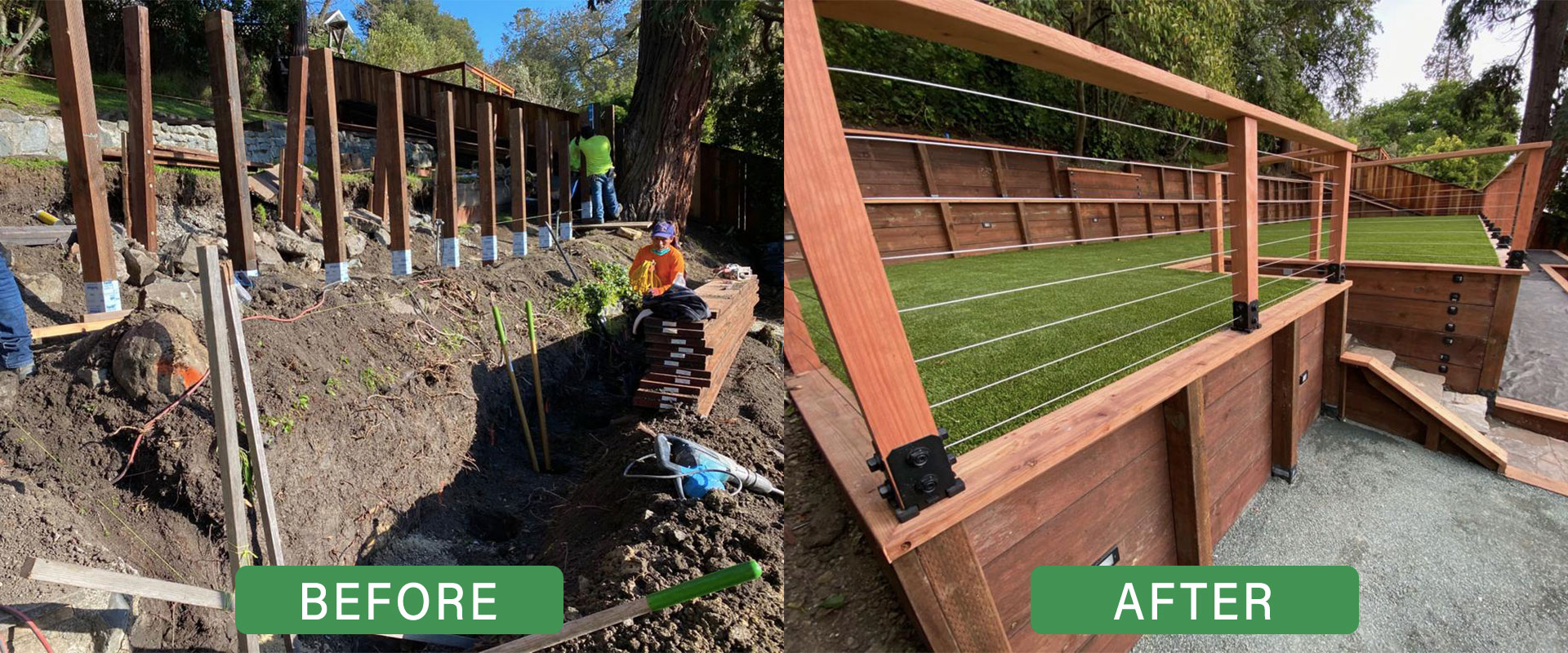 Before & After Construction - New Earth Landscaping