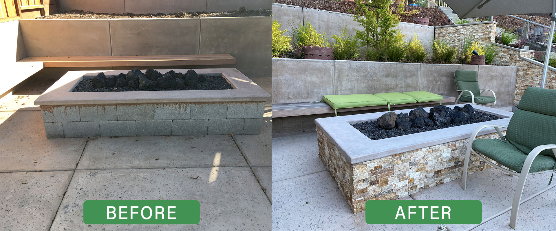 Before & After Construction - New Earth Landscaping