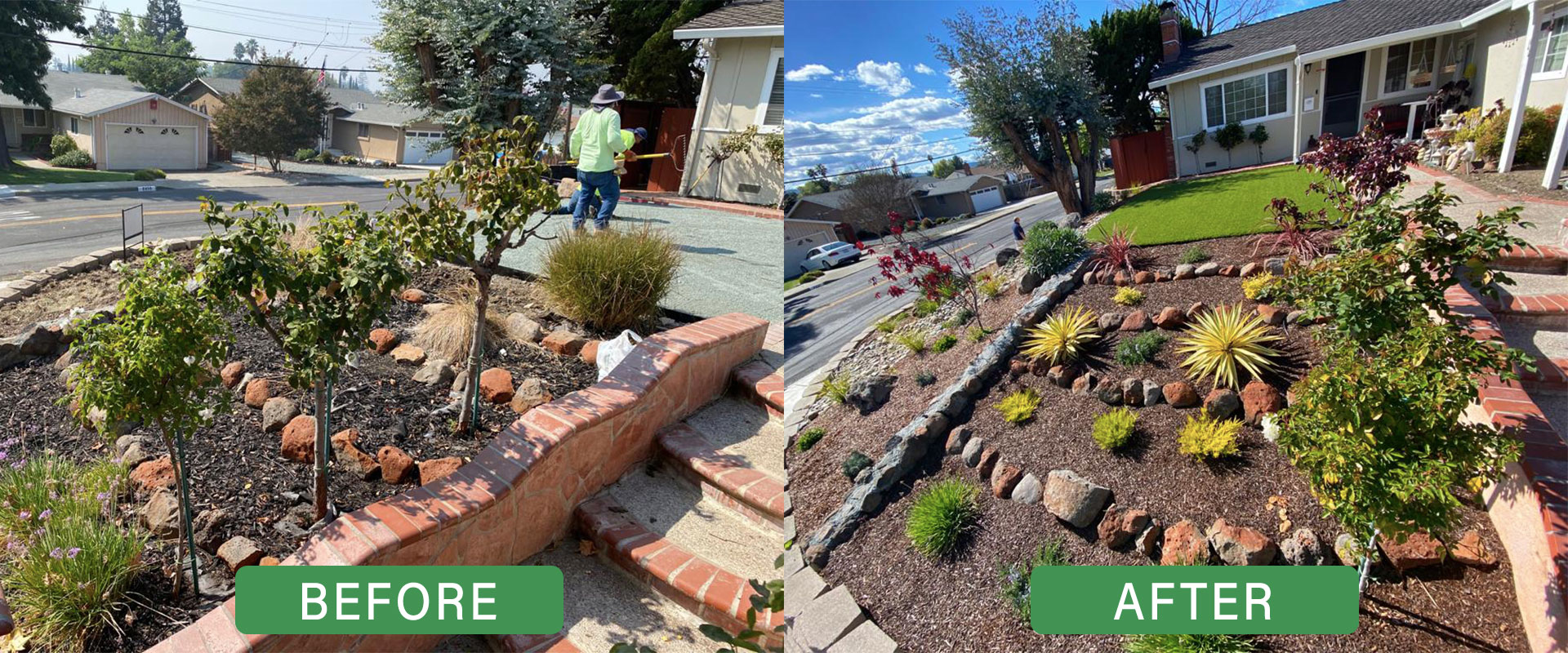 Before & After Construction - New Earth Landscaping